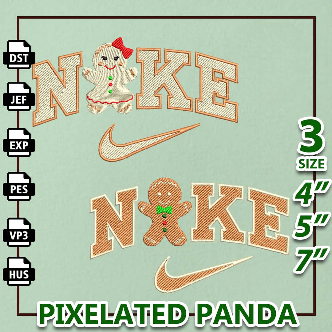 Nike Couple Ginger Cookie Embroidery Design, Couple Nike Emb | Inspire ...