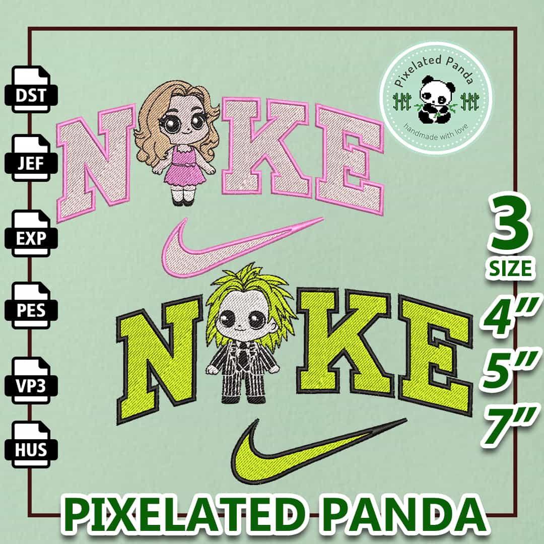 Nike Princess And Prince Embroidery Design, Beetlejuice Coup | Inspire ...