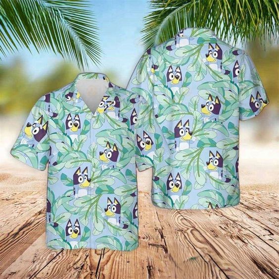 Summer Vibes Tropical Shirt, Bluey Bluey And Bingo Collectio | Inspire ...