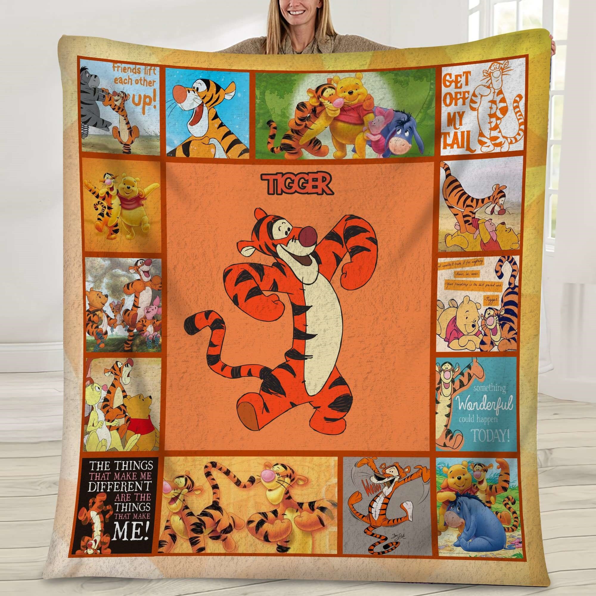 Pooh Tigger Fleece Blanket Tigger Eeyore Piglet Pooh And Fr - Inspire ...