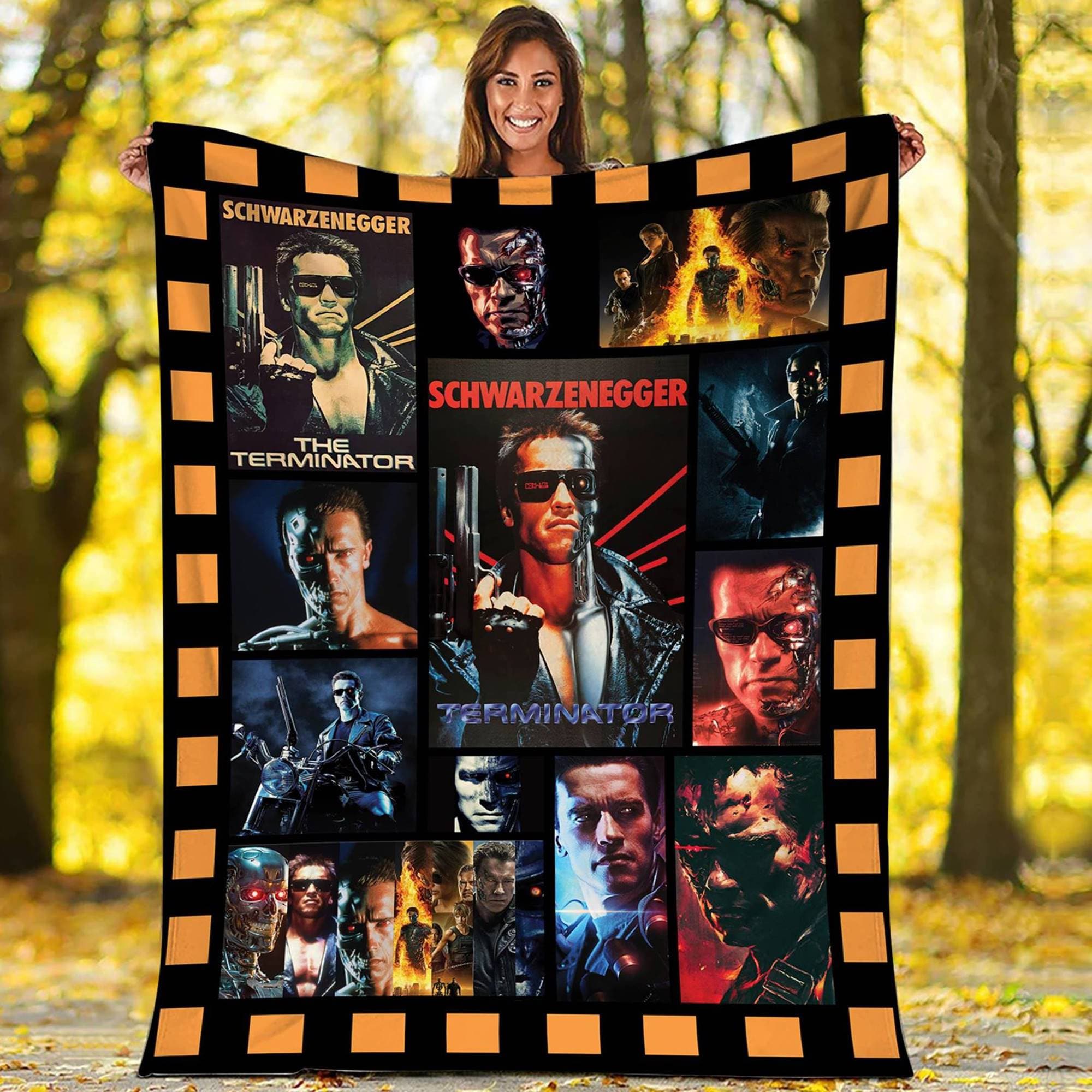 Terminator Movies Blanket Terminator Blanket Arnold Schwarz - Inspire ...