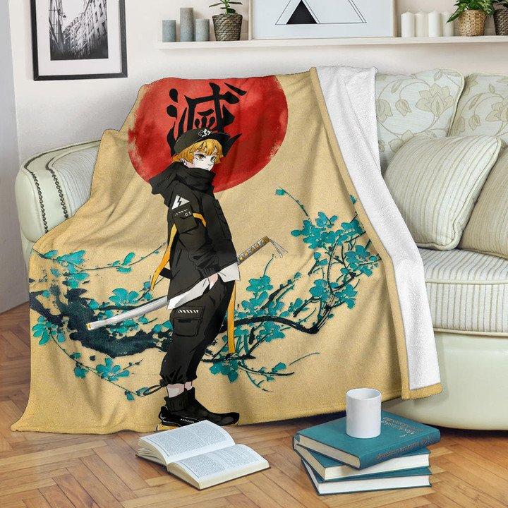 Demon Slayer Zenitsu Wearing Modern Clothes Yellow Theme She | Inspire ...