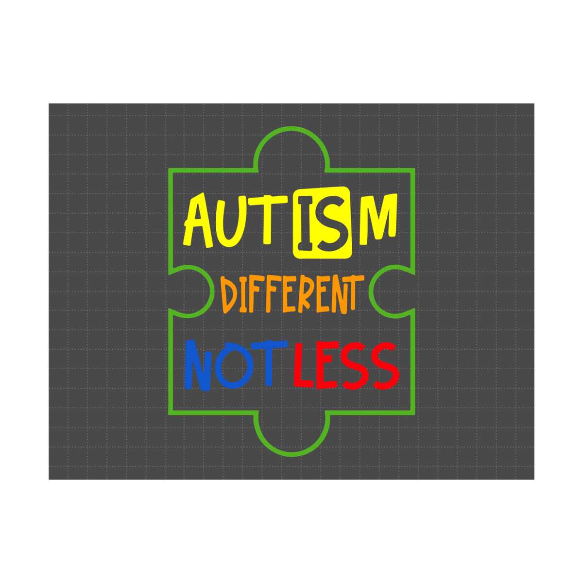Autism Different Not Less Svg, Puzzle Piece Svg | Inspire Uplift