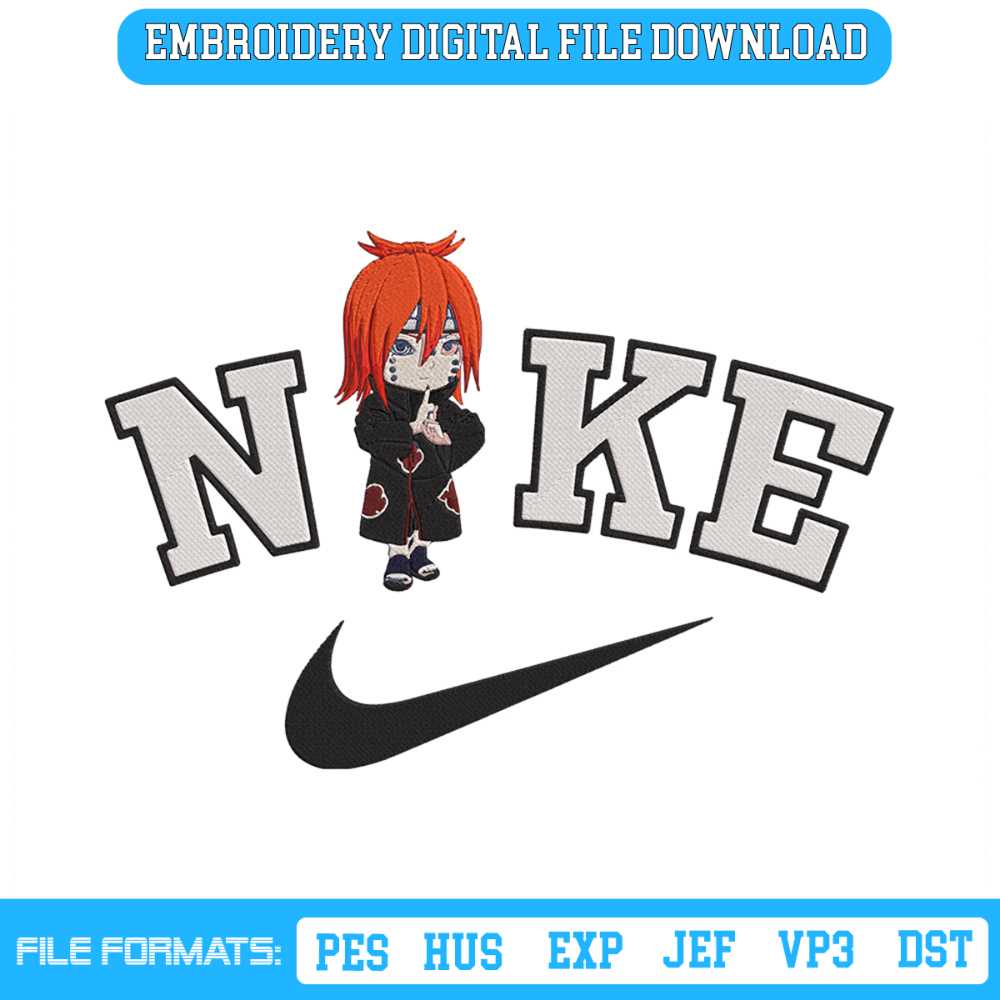 Nike x Chibi Pein Chikushodo Embroidery Designs File | Inspire Uplift