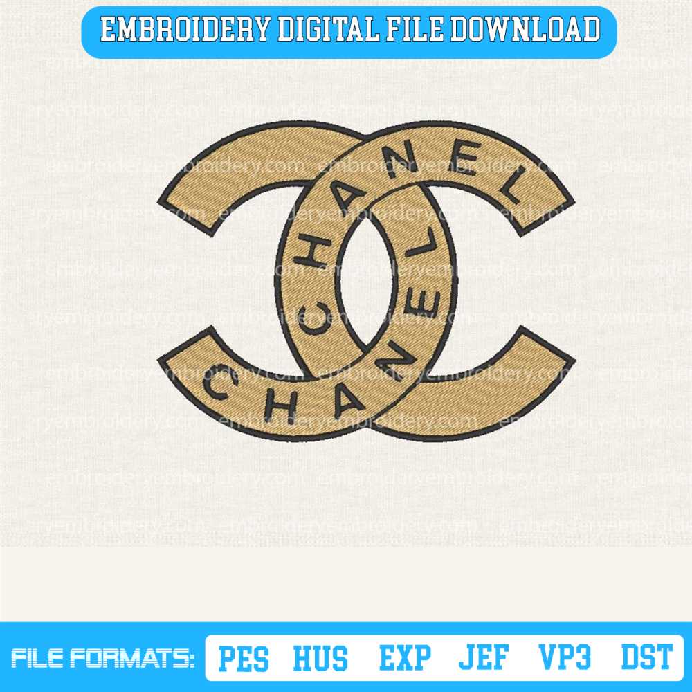 Chanel logo rings machine embroidery designs instant downloa | Inspire ...