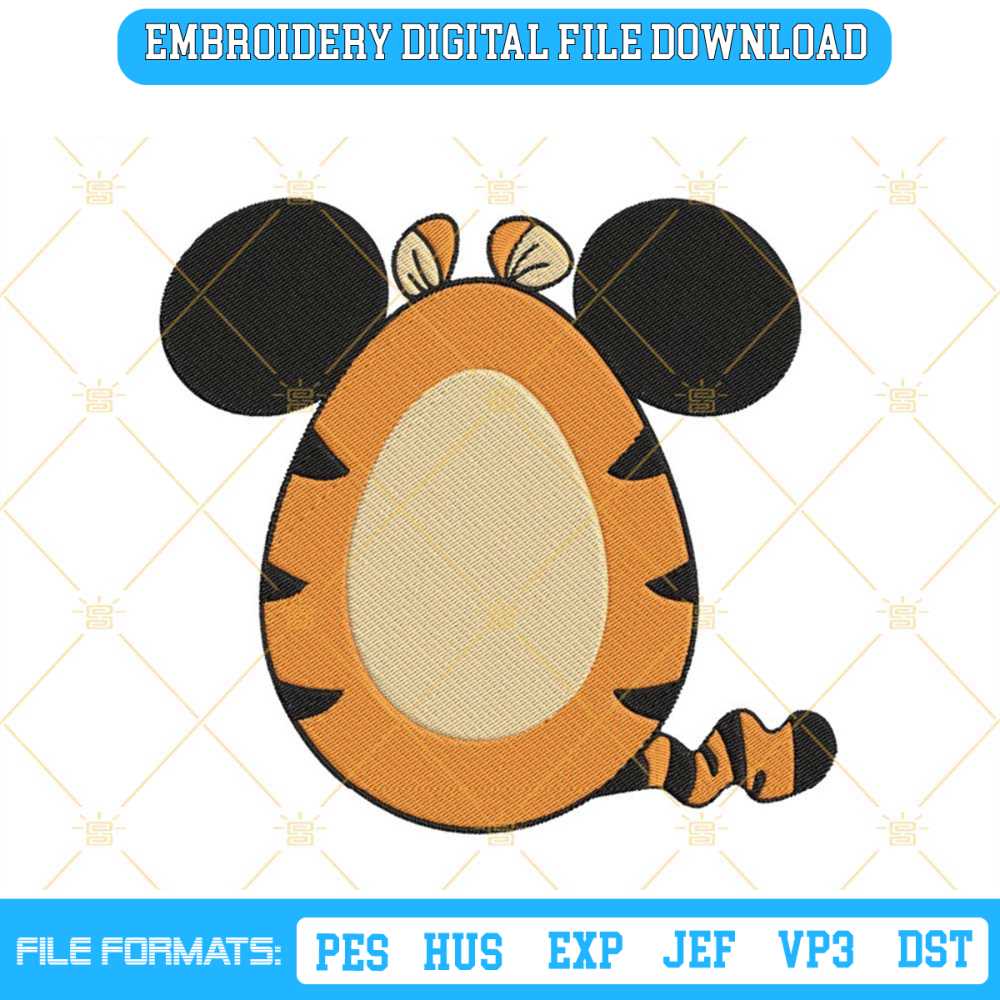 Tigger Easter Egg Embroidery Designs, Winnie The Pooh Friend | Inspire ...
