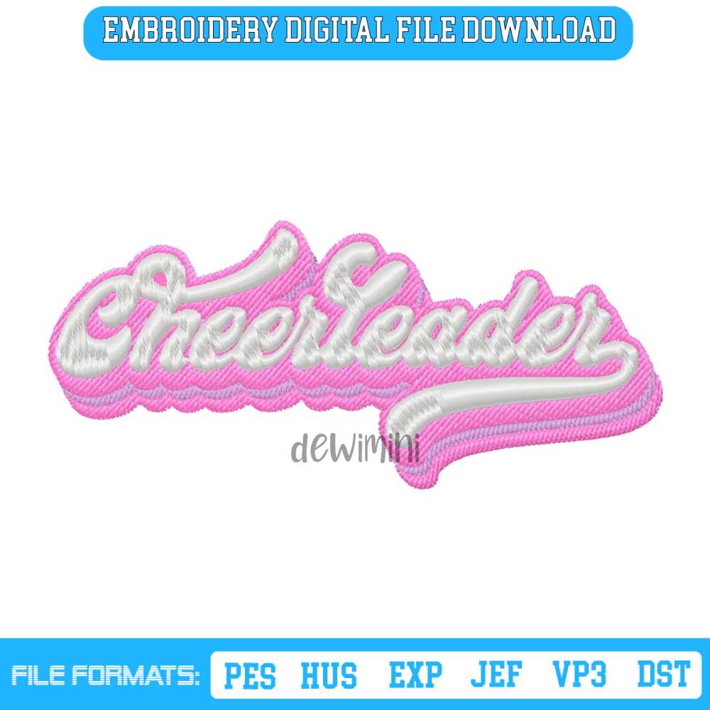 Cheer Machine Embroidery Design, Cheer Leader Embroidery Des | Inspire ...