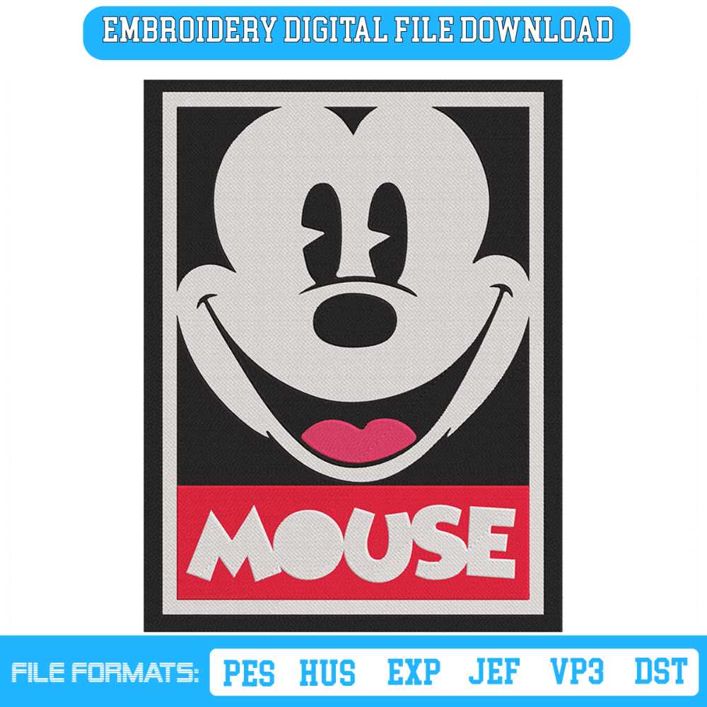 Mikey Mouse Embroidery Designs File, Diseny Machine Embroide | Inspire ...