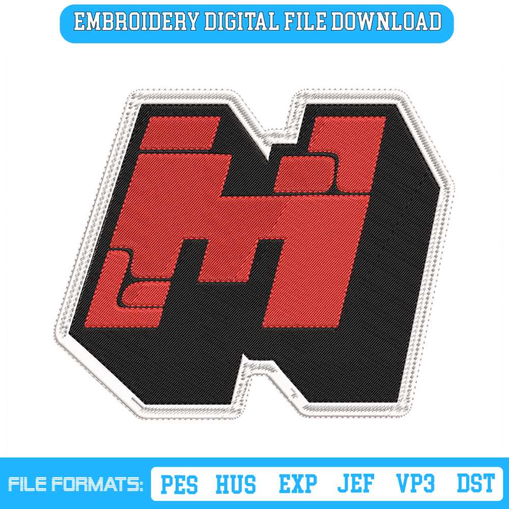 M Logo Minecraft Embroidery Designs File | Inspire Uplift