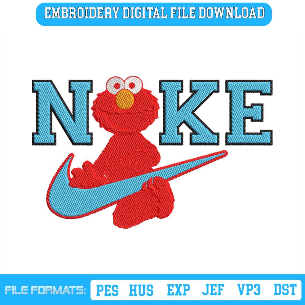 Nike Elmo Embroidery Designs File Nike Machine Embroidery De | Inspire ...