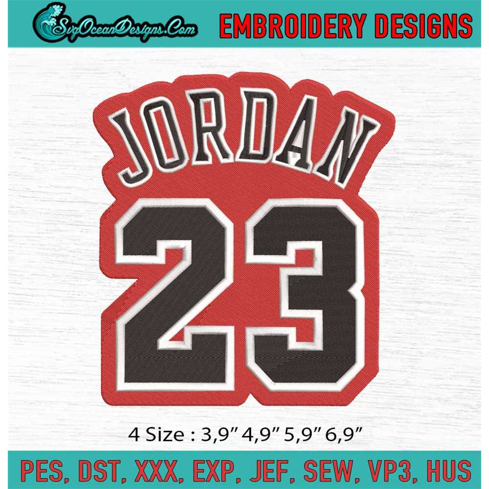 Michael Jordan 23 Basketball Machine Embroidery Digitizing D | Inspire ...