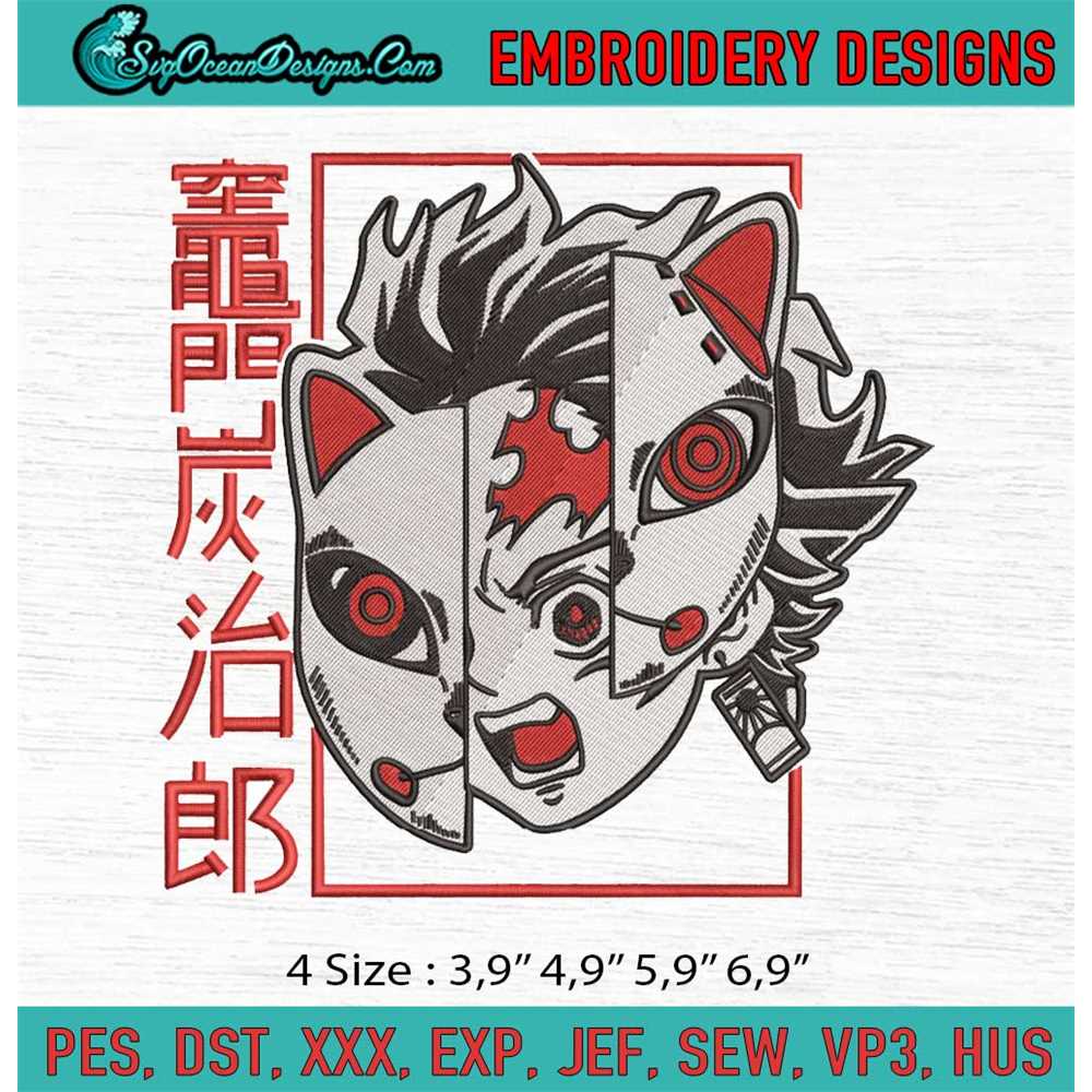 Anime Kamado Tanjiro Mask Demon Slayer Kimetsu No Yaiba Mach | Inspire ...