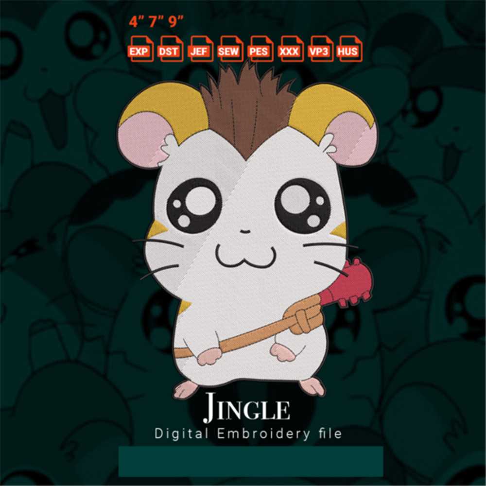 Digital Embroidery Jingle Hamtaro | Inspire Uplift