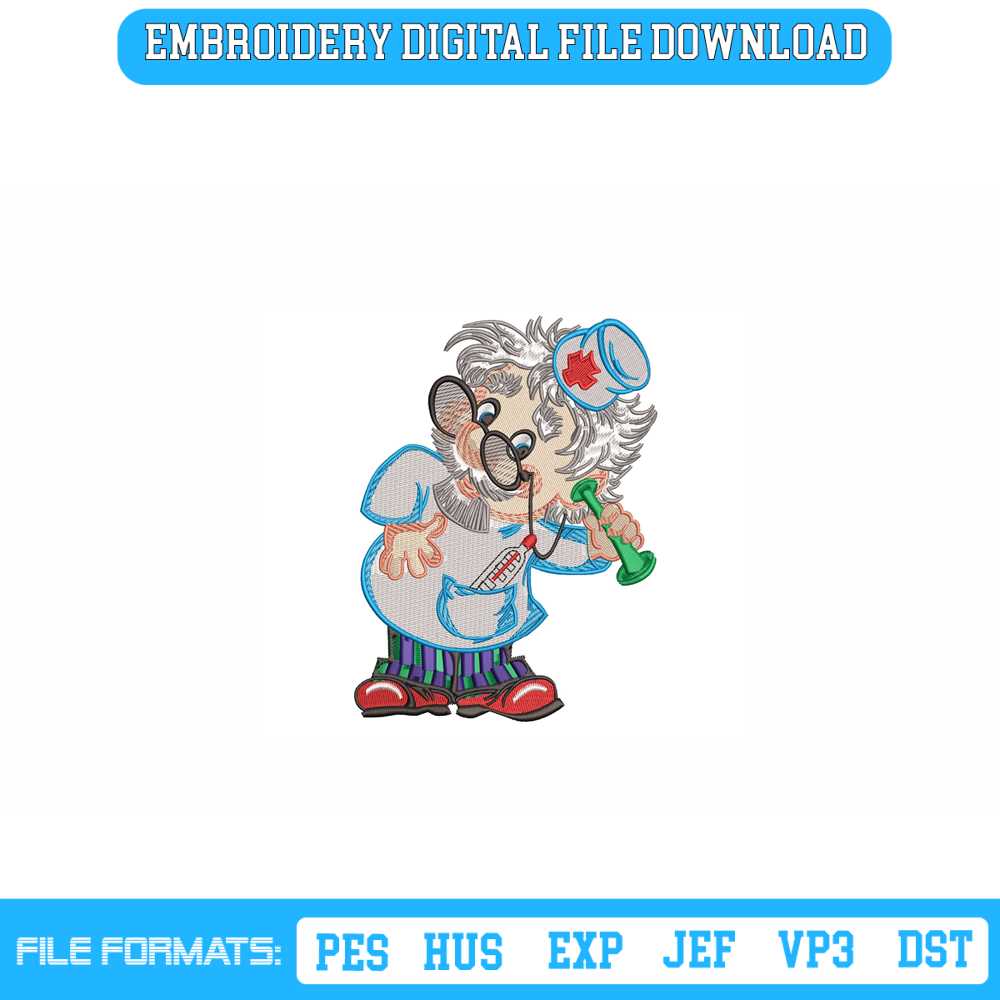 Doctor Machine Embroidery Design , 7 | Inspire Uplift