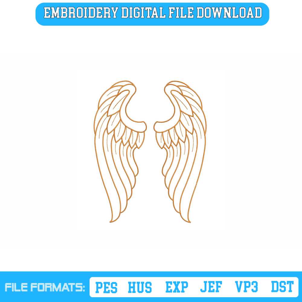 Wings Machine Embroidery Design , 35 | Inspire Uplift