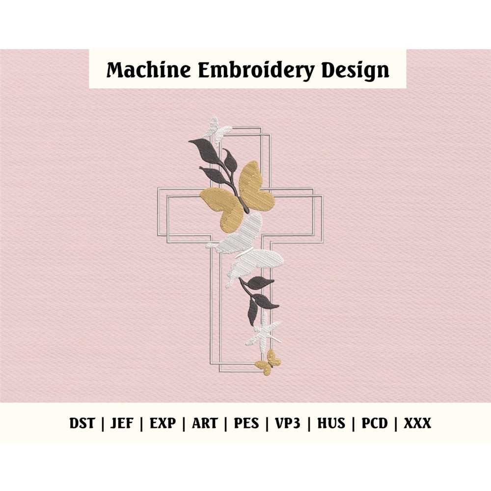 Cross Embroidery Design | Inspire Uplift