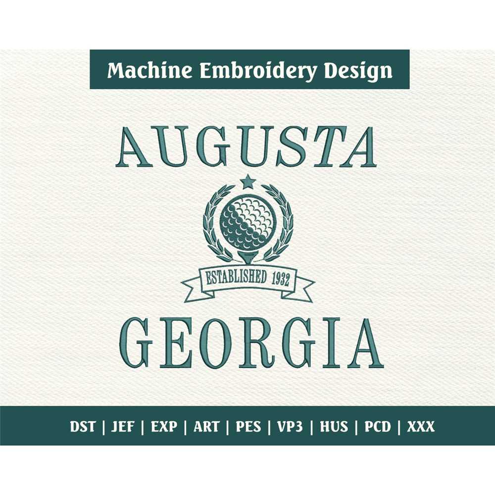 Golf Embroidery Design, Vintage Style Embroidery File Instan | Inspire ...