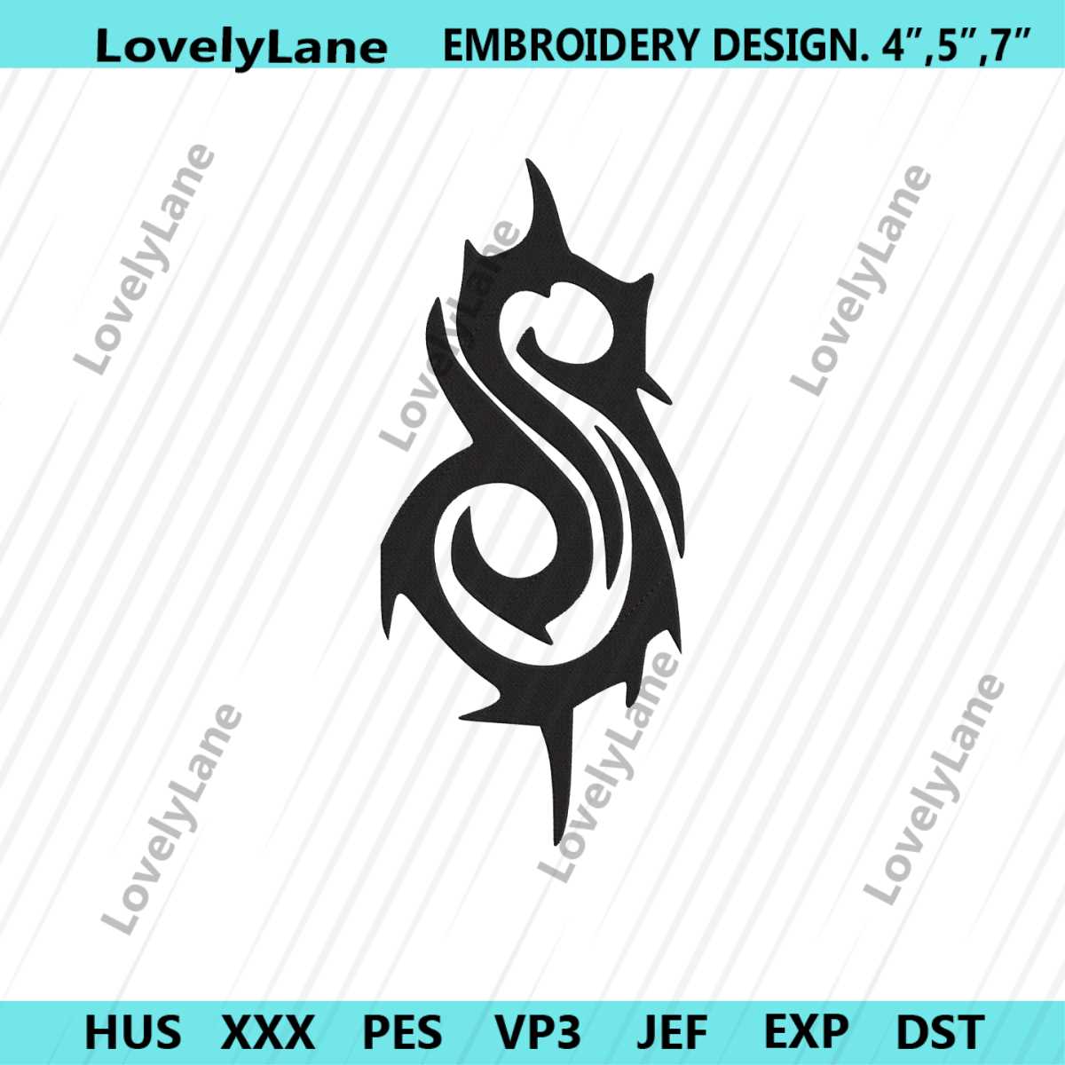 Slipknot Logo Embroidery Design Download File | Inspire Uplift