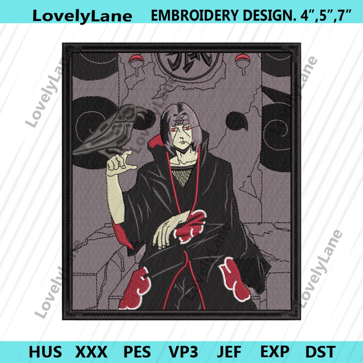 Itachi Uchiha Monster Embroidery Design Download File | Inspire Uplift