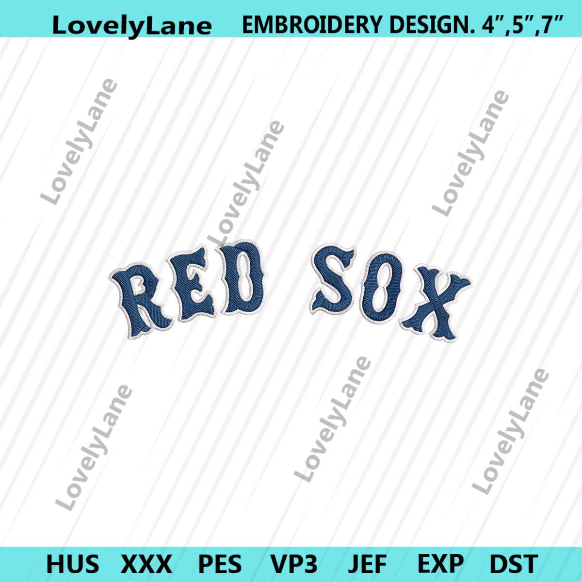Boston Red Sox Font Embroidery Design Download File | Inspire Uplift