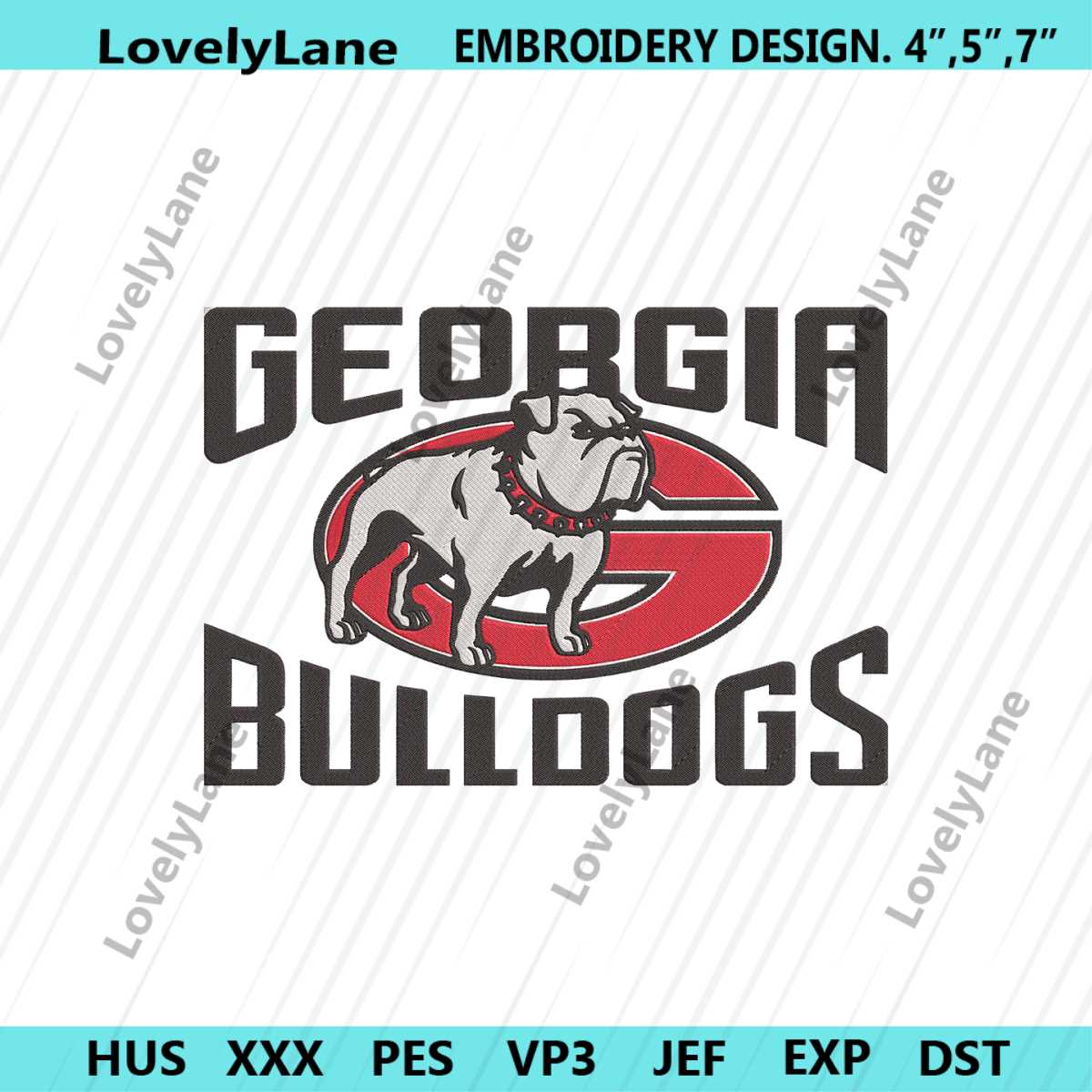 Georgia Bulldogs Embroidery Design, NCAA Embroidery Designs, | Inspire ...