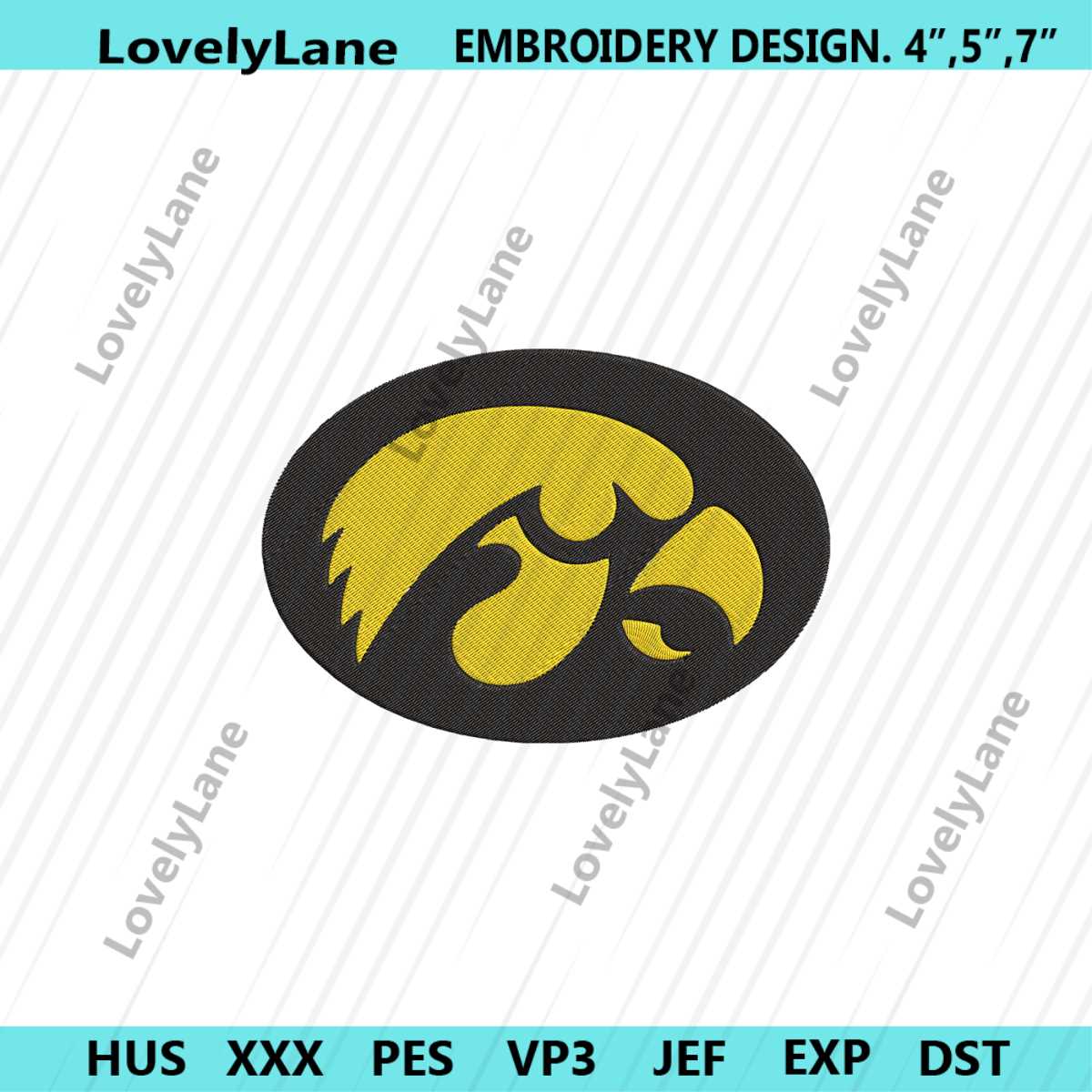 Iowa Hawkeyes Iconic Embroidery Files, Iowa Hawkeyes Embroid | Inspire ...
