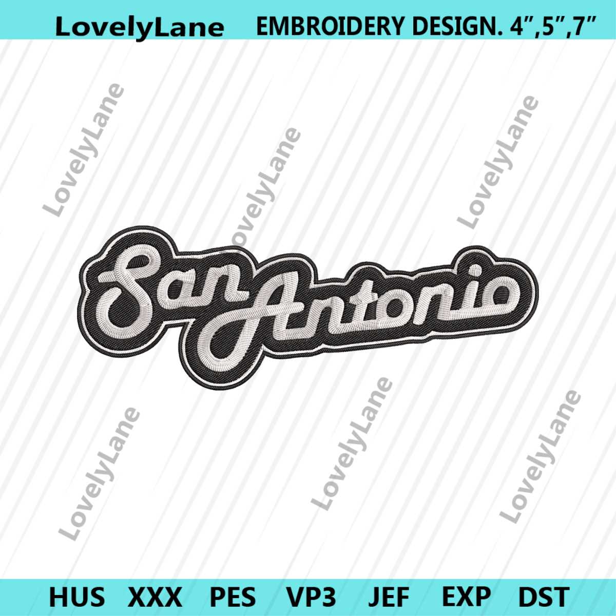 San Antonio Spurs Wordmark Logo embroidery Download, San Ant | Inspire ...