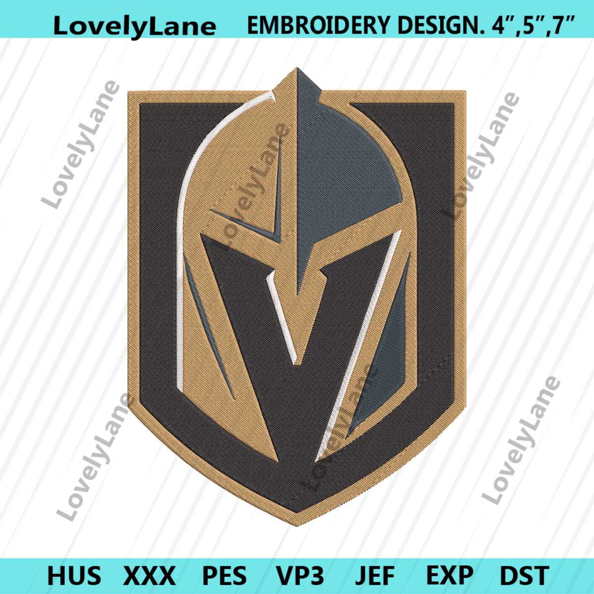 Vegas Golden Knights Logo Embroidery Instant File, Vegas Gol | Inspire ...