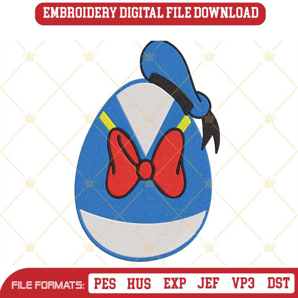Donald Duck Easter Egg Embroidery Designs, Disney Easter Emb - Inspire ...