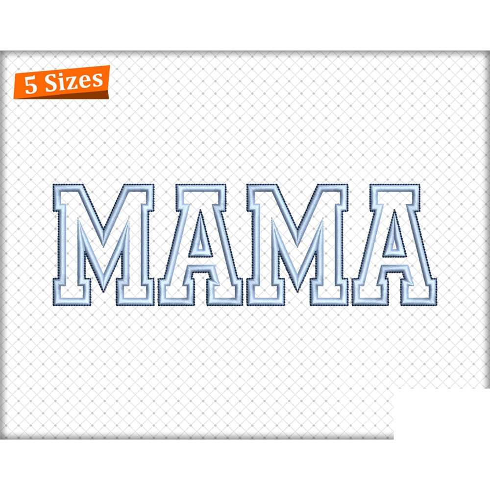 Mama Applique Embroidery Design, Mama Machine Embroidery Des | Inspire ...
