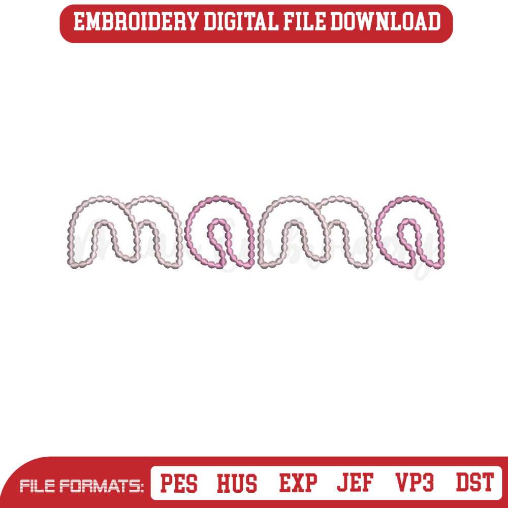 Mama Applique Embroidery Design, Machine Embroidery Design, | Inspire ...