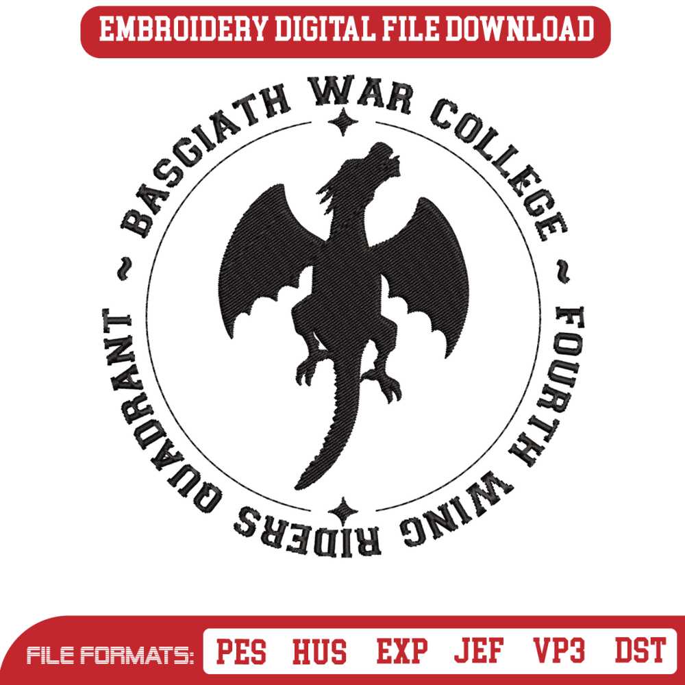 Fourth Wing Inspired Machine Embroidery Design File 5x7 on, | Inspire ...