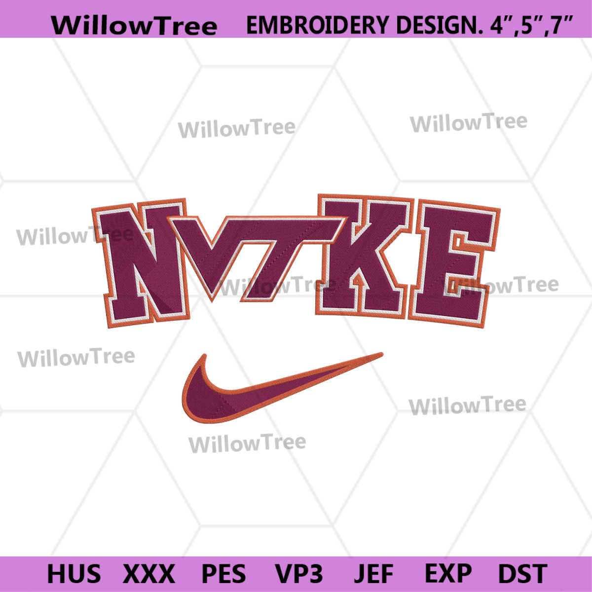 Virginia Tech Hokies Nike Logo Embroidery Design Download Fi | Inspire ...