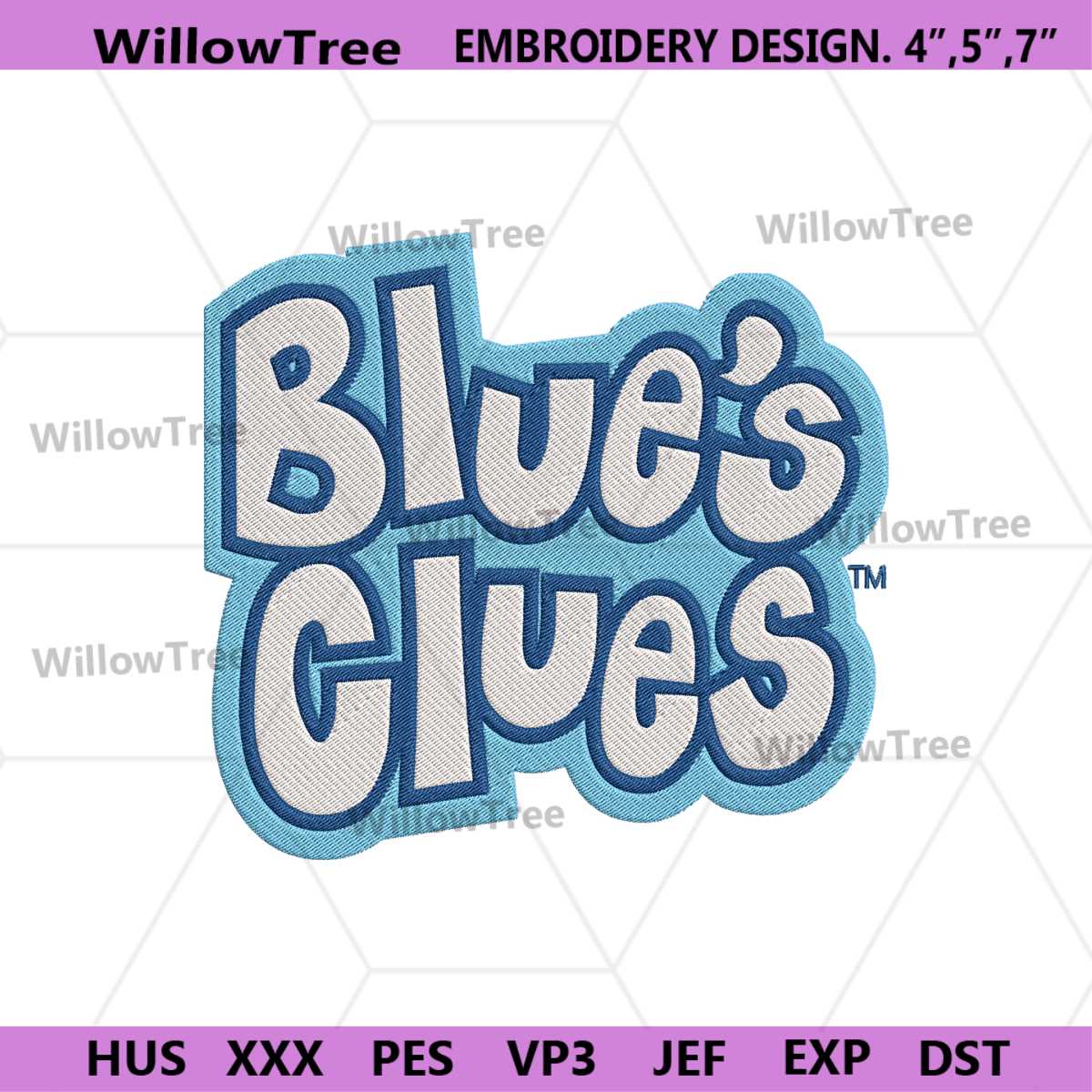 Blues Clues Wordmark Embroidery Instant Download, Blues Clue | Inspire ...