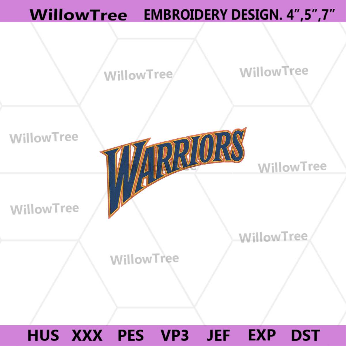 Golden State Warriors Wordmark Symbol Embroidery, Golden Sta | Inspire ...