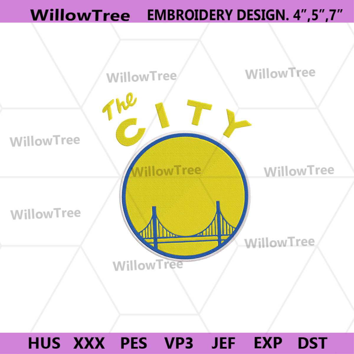 Golden State Warriors Logo Machine Embroidery Design Files, | Inspire ...