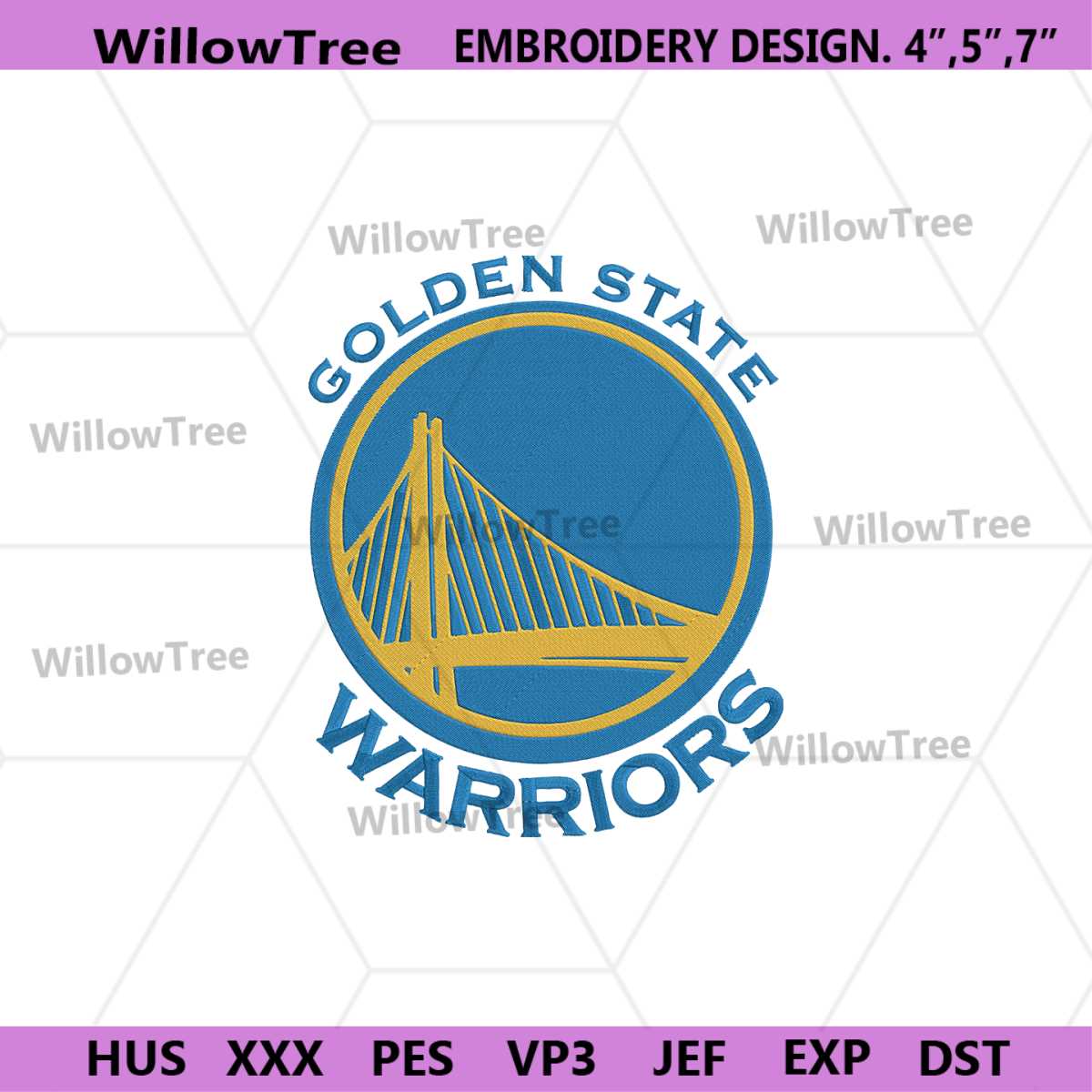 Golden State Warriors NBA Logo Embroidery Designs, Golden St | Inspire ...