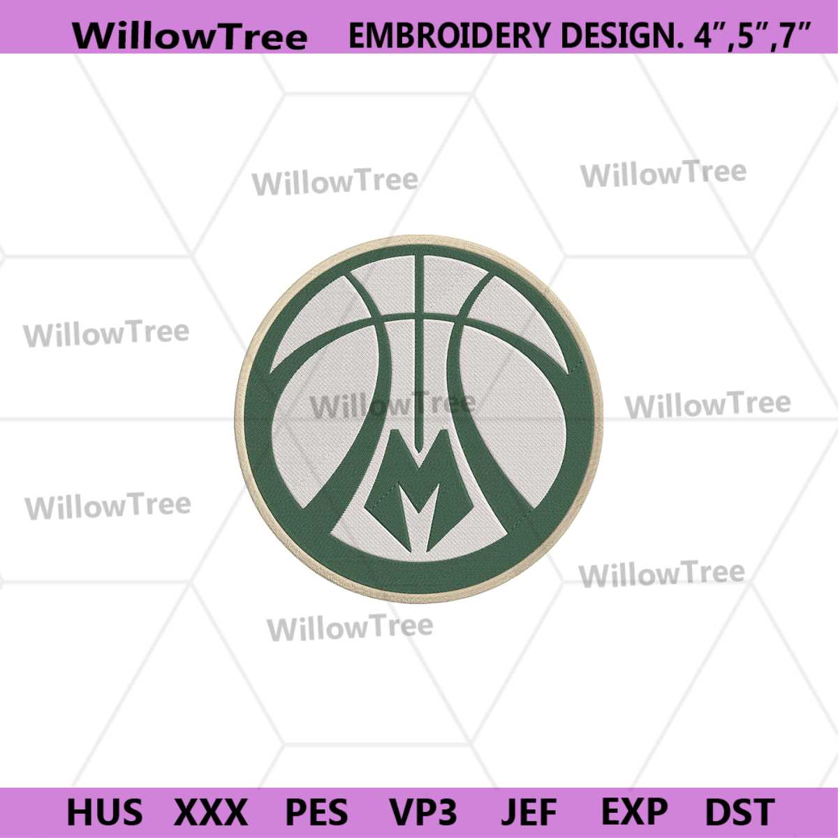 Milwaukee Bucks Logo Embroidery Design File, Milwaukee Bucks | Inspire ...