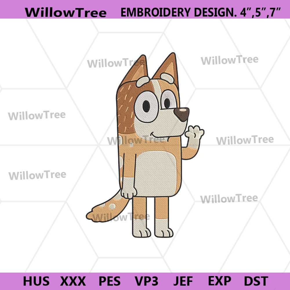 Bucky Embroidery Download Instant, Bucky Bluey File Embroide | Inspire ...