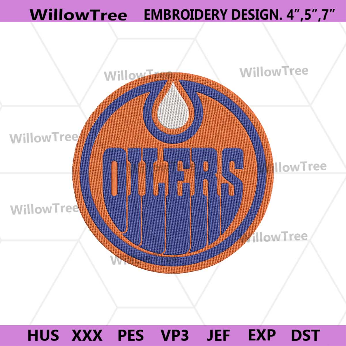 Edmonton Oilers Hockey Embroidery Design, NHL Edmonton Oiler | Inspire ...