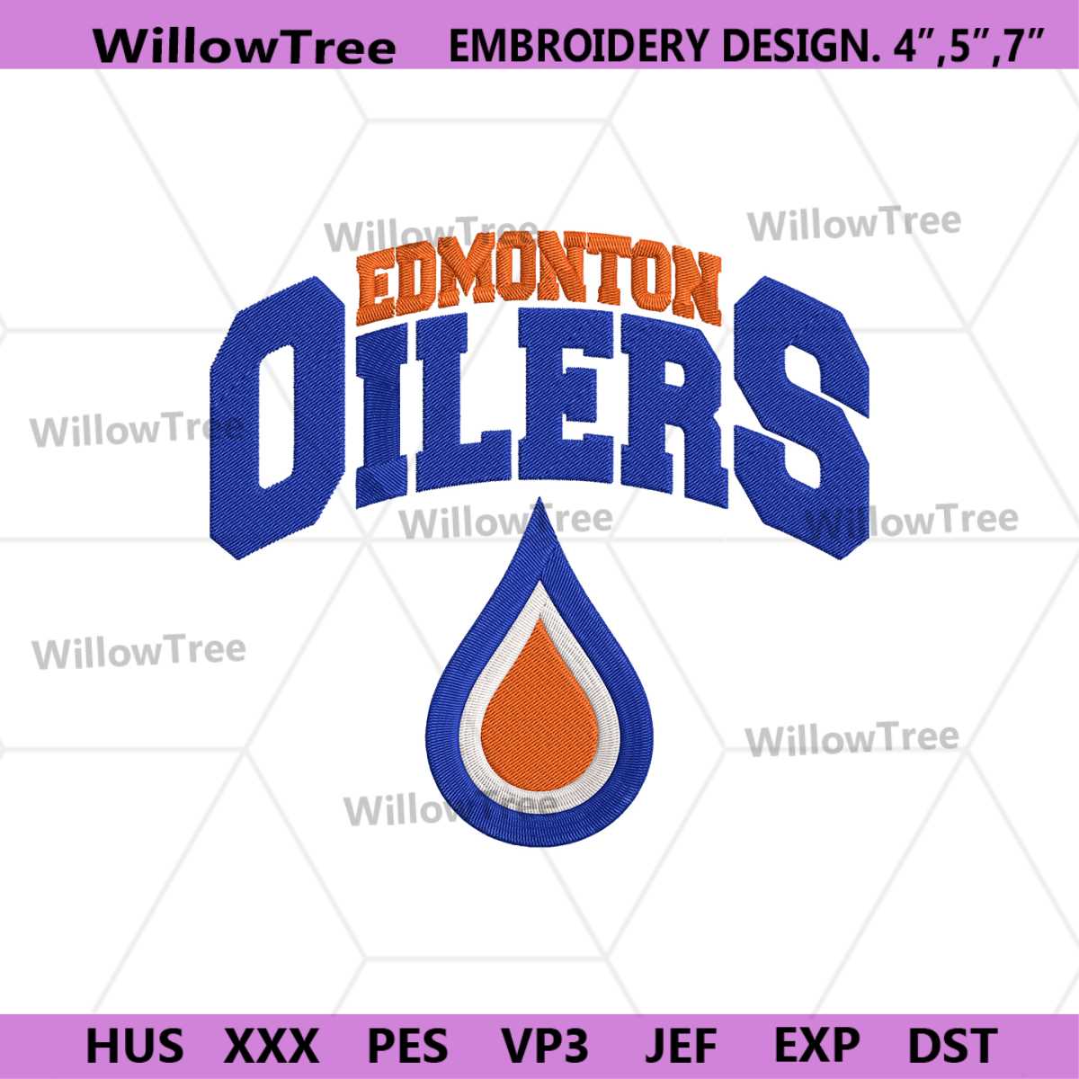 NHL Edmonton Oilers Design, Edmonton Oilers Logo Embroidery | Inspire ...