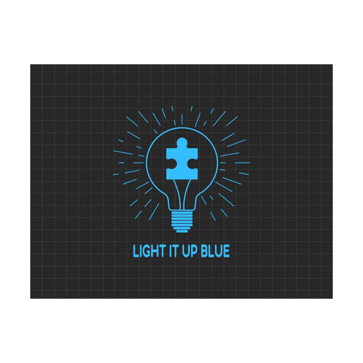 Light It Up Blue Svg, Autism Light Bulb Svg 4 - Inspire Uplift