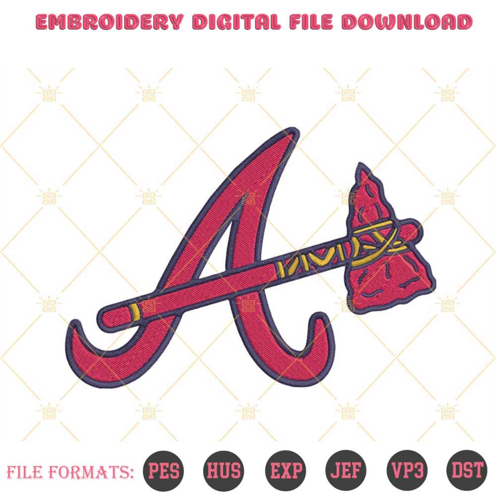 Atlanta Braves Logo Embroidery Designs, Braves Baseball Embr - Inspire ...