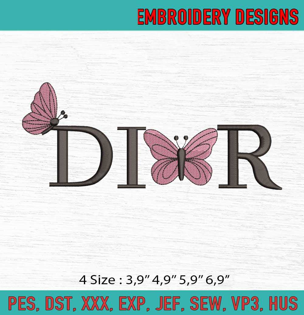 Dior Logo Christian Dior Machine Embroidery Digitizing Desig | Inspire ...