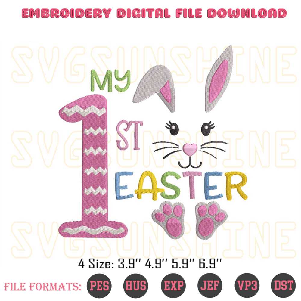 My First Easter Bunny Embroidery Designs, My 1st Easter Embr | Inspire ...