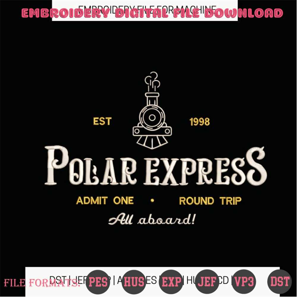 Polar express embroidery designs, Polar express embroidery p | Inspire ...