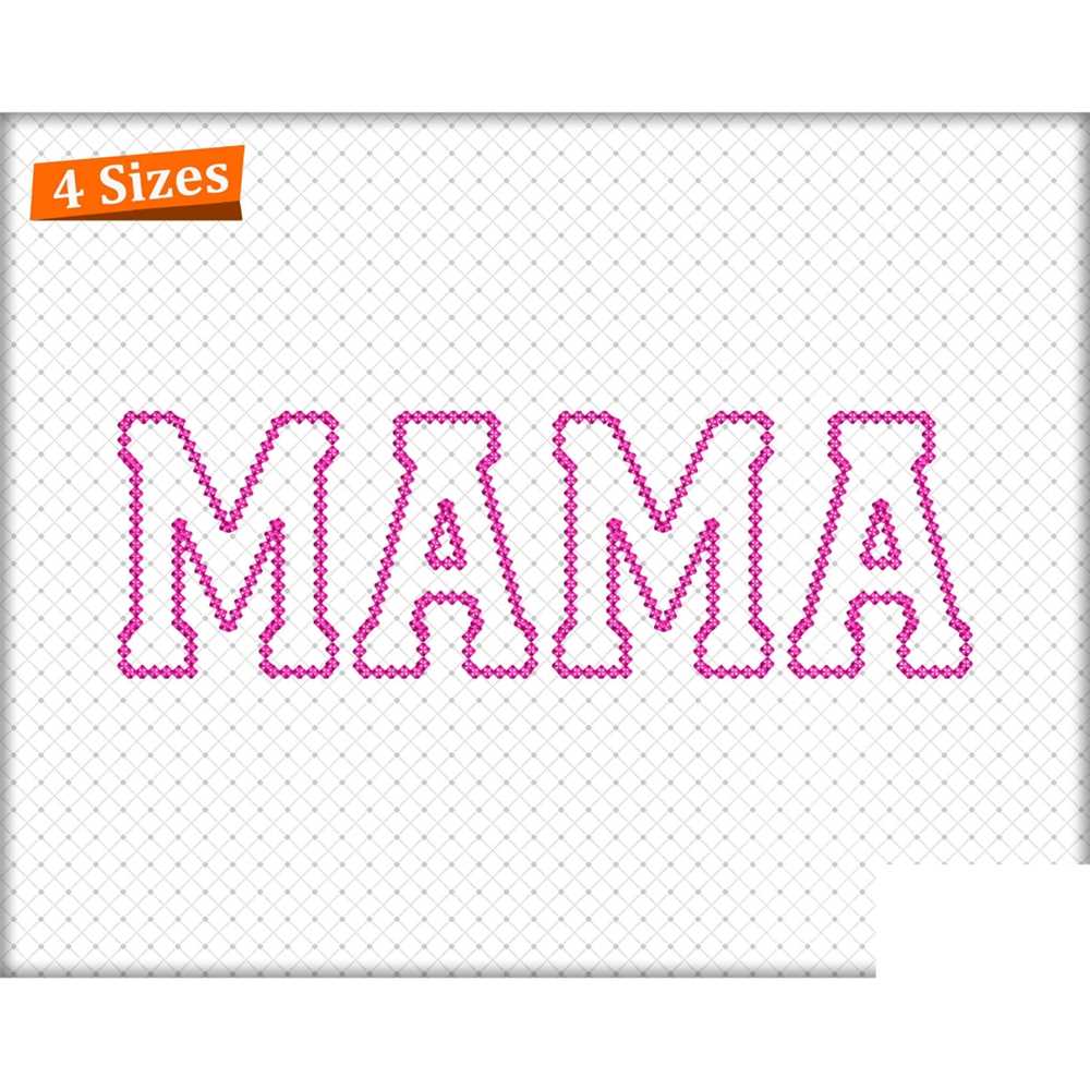 Mama Applique Embroidery Design, Curved Mama Machine Embroid | Inspire ...
