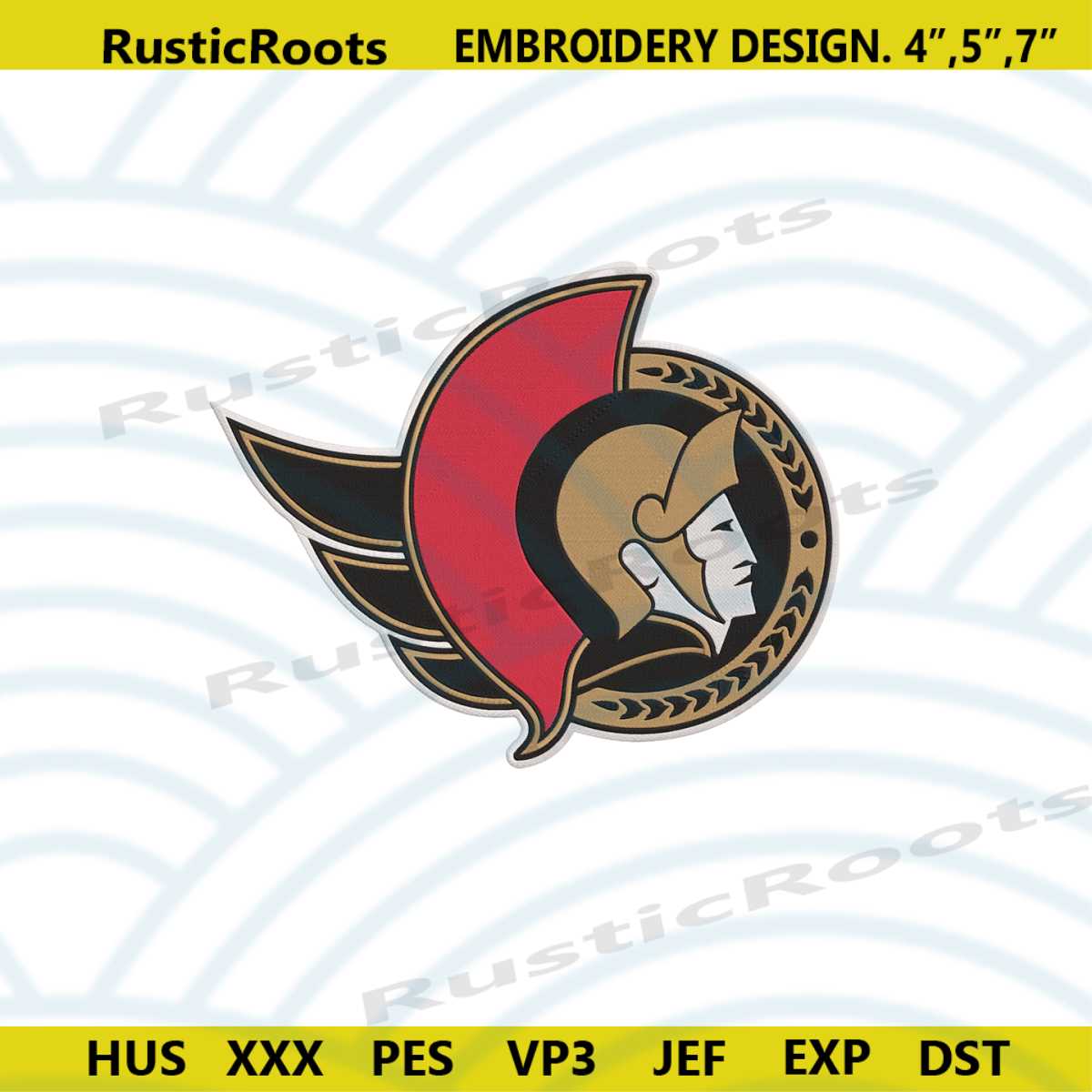 Ottawa Senators Logo NHL Team Embroidery Design File | Inspire Uplift