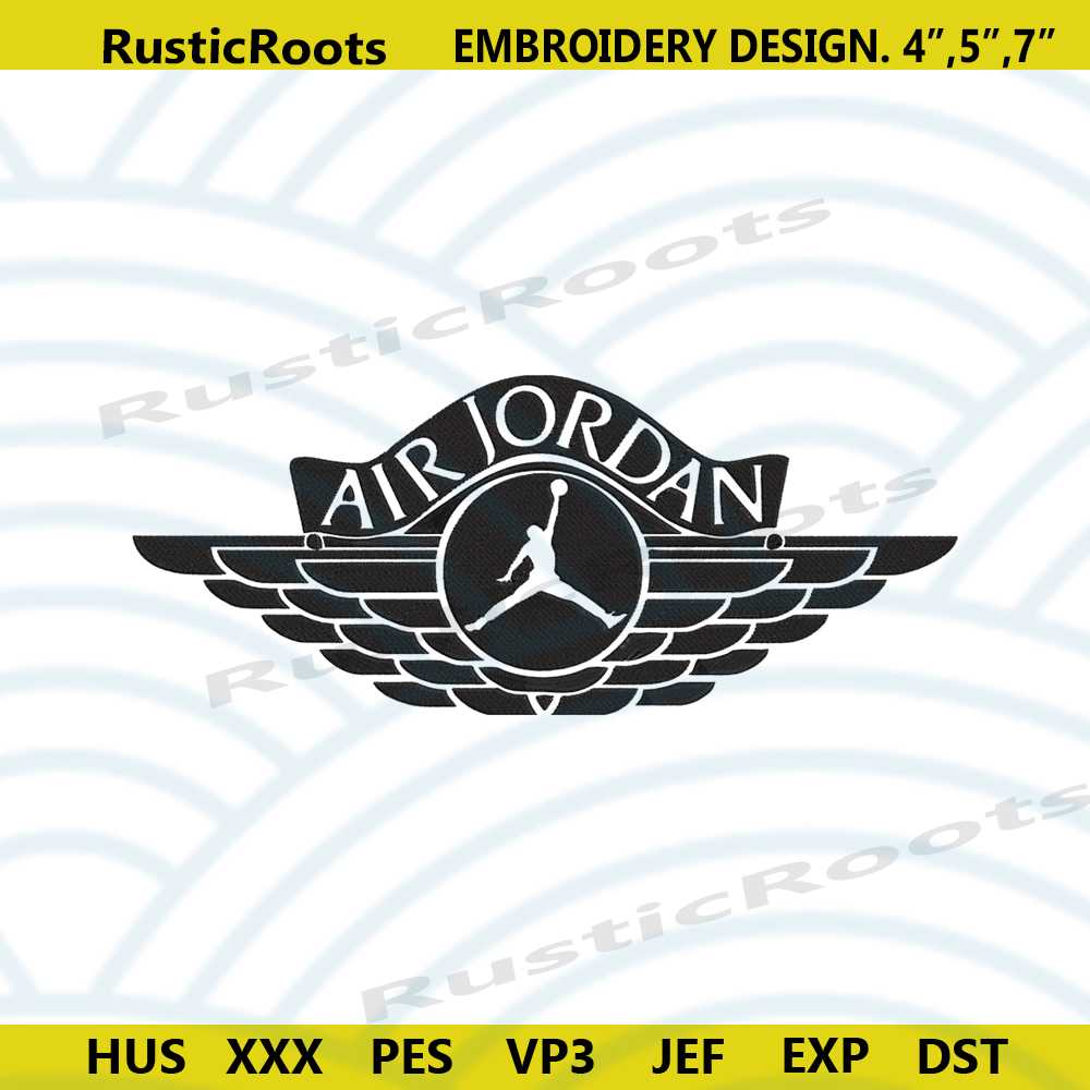 Air Jordan Logo Brand Name With Symbol Embroidery Download F | Inspire ...