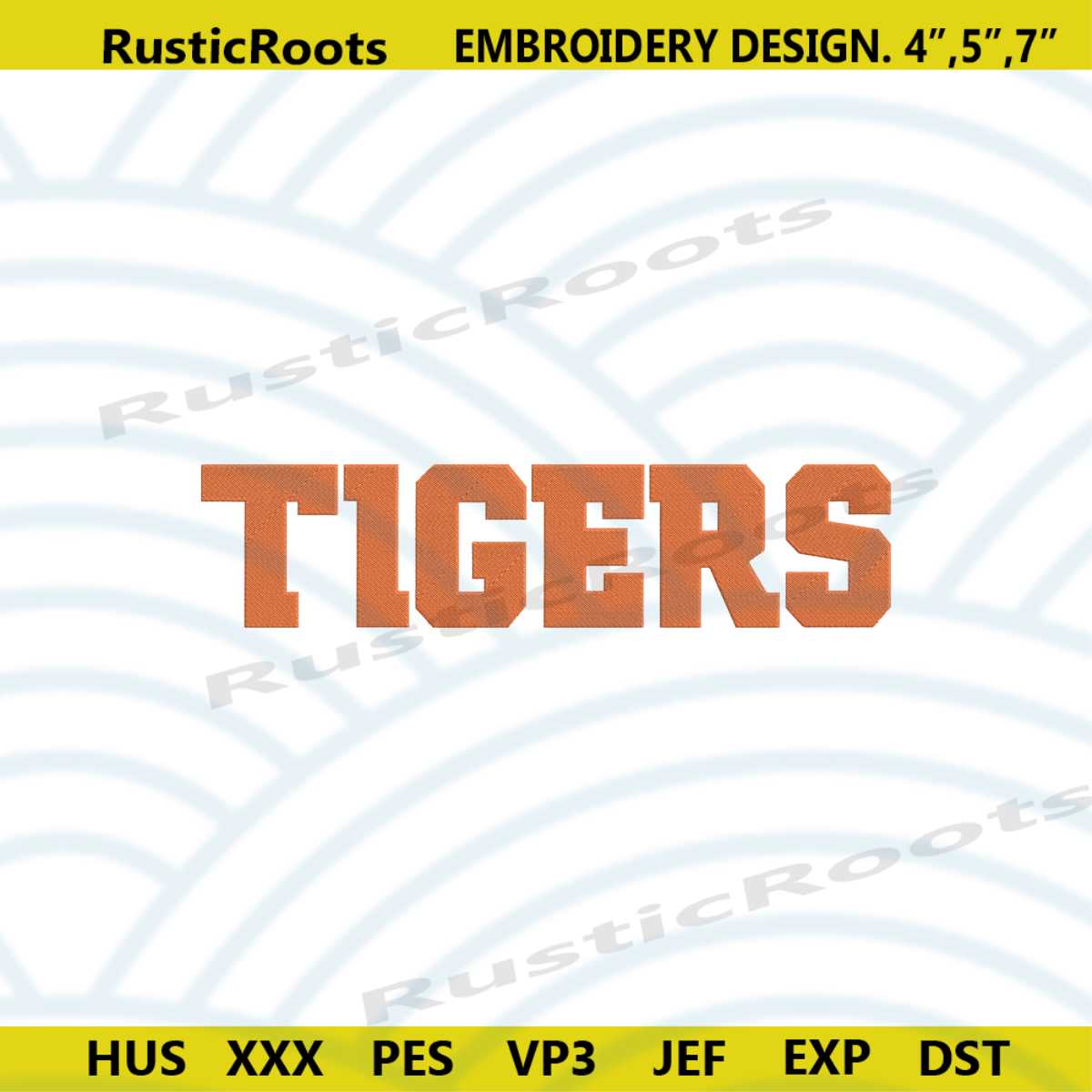 Tigers Wordmark Logo Embroidery Download, Tigers Text Logo E | Inspire ...